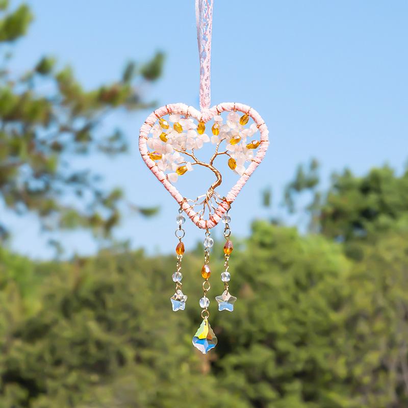 ・素材: 石材・用途: 実用的な吊り下げ飾り・スタイル: モダン・適用シーン: 結婚式、お祝い、引っ越し、広告宣伝、ビジネス贈答、表彰記念・デザイン: ピンクハート
