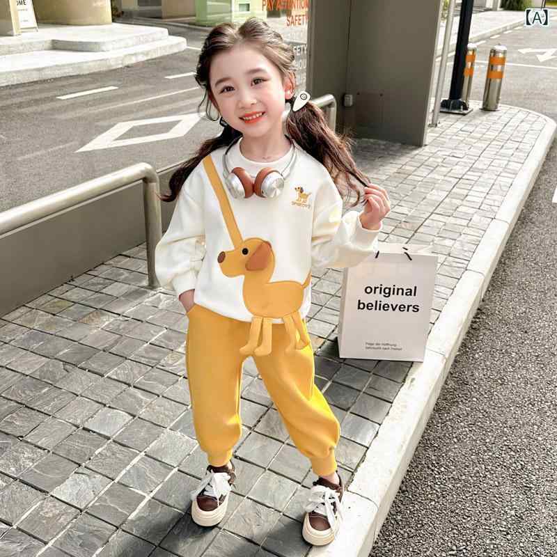 ・カテゴリ: 子供用セットアップ・性別: 女性・スタイル: カジュアル・セット種類: パンツセット・セット点数: 2点セット・対象年齢: 3～8歳・袖丈: 長袖・パンツ丈: ロング丈・生地加工: 柔らか加工・厚さ: 普通・柄: カートゥーン...