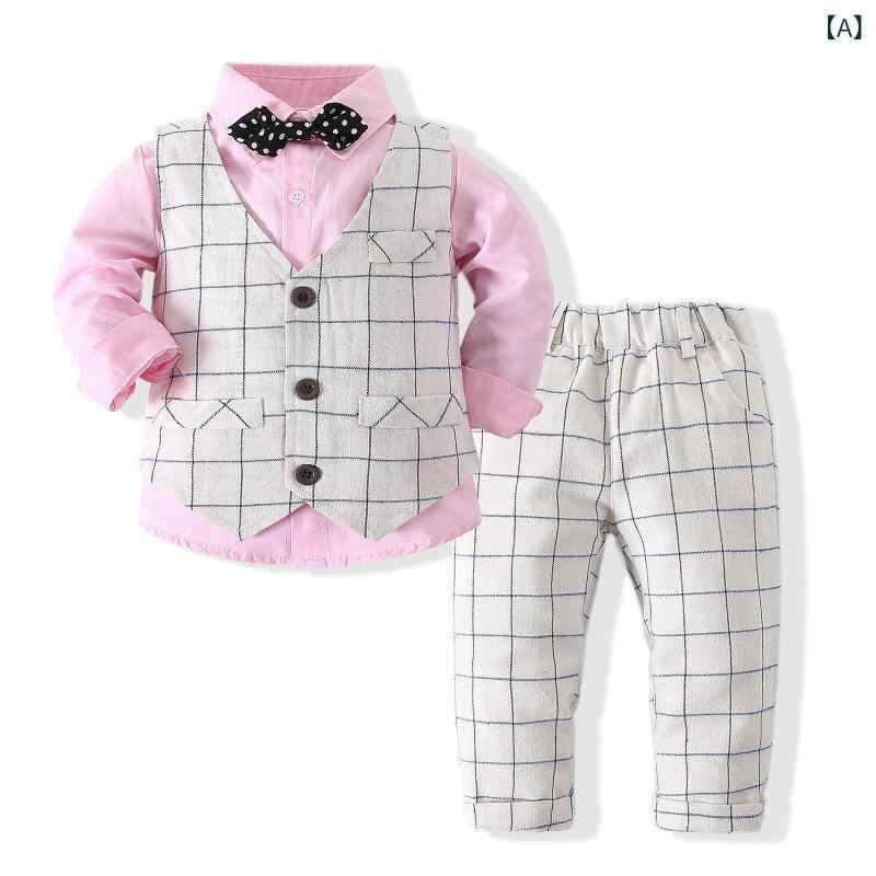 ・カテゴリ: 子供用パンツセット・スタイル: 欧米風・性別: 男児用・対象年齢: 1〜3歳 (80〜100cm)・対象身長: 80cm、90cm、100cm、110cm、120cm・主な素材: 綿50%・生地名: ポリエステル・袖丈: 長袖...