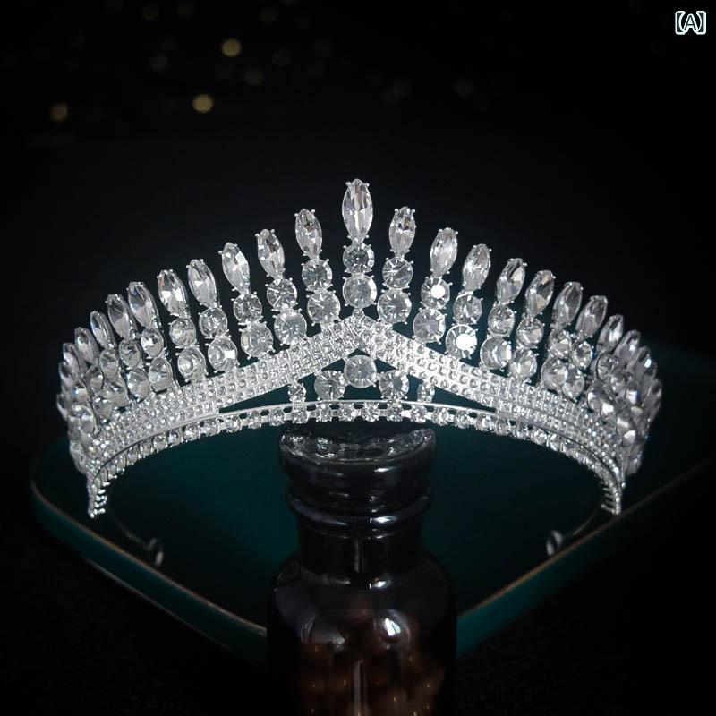 2個セット・カテゴリ: 頭飾・素材: 亜鉛合金・スタイル: 欧米風・対象: レディース・形状: 幾何学模様・加工: メッキ・装飾: ラインストーン、ガラス・デザイン要素: 煌めき・カラー展開: ホワイト、レッド