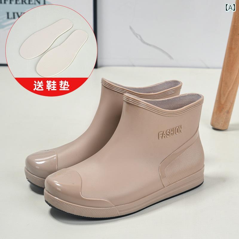 2個セット・カテゴリ: レディースレインブーツ・性別: レディース・対象年齢: 成人向け・筒丈: ショート丈・厚さ: 厚手・ヒールの高さ: 低ヒール (1-3cm)・柄: ロゴ・アッパー素材: PVC・留め具の種類: 一体成型・カラー展開:...