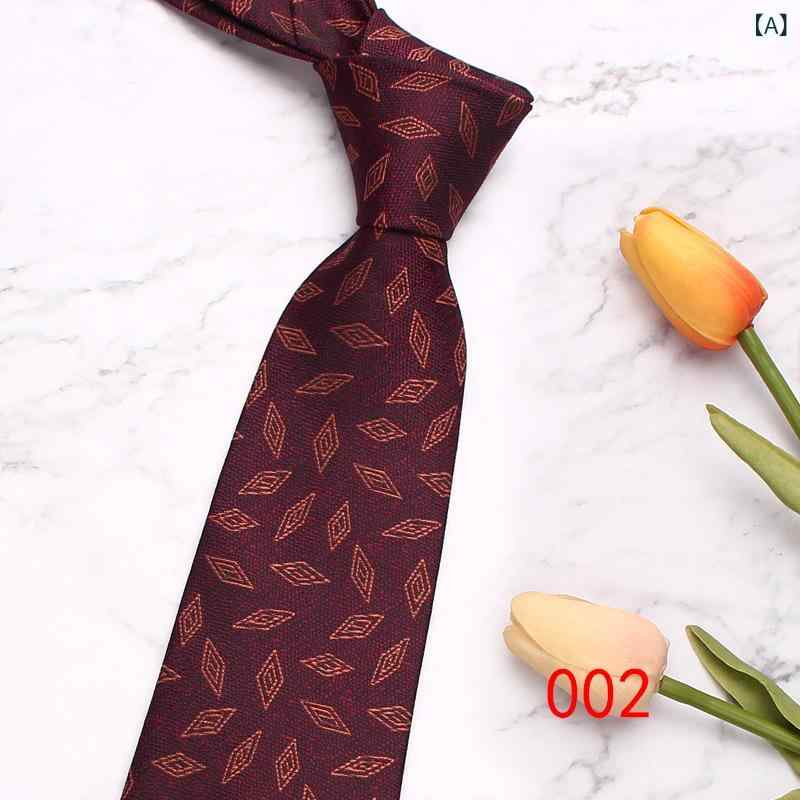 ・領帯幅: 標準・サイズ: 約145cm × 約8cm・加工方法: ジャカード織り・スタイル: アローヘッド型・性別: メンズ・素材: ポリエステル・柄: ストライプ・モチーフ: 花柄・カテゴリ: ネクタイ・対象年齢層: 大人・加工技術: ...