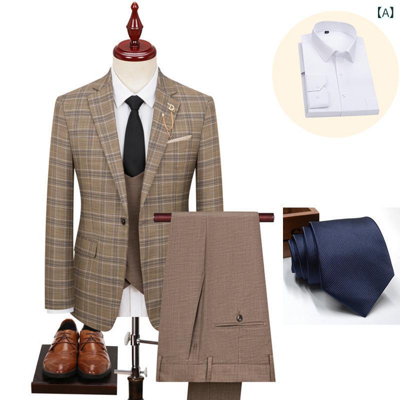 ・カテゴリ: スーツ・スタイル: ビジネスカジュアル・主な素材: 綿混紡、アセテート繊維85%・前立て: シングルブレスト1つボタン・シーン: 日常・襟型: ノッチドラペル・スリット: センターベント・シルエット: スリムフィット・厚さ: ...