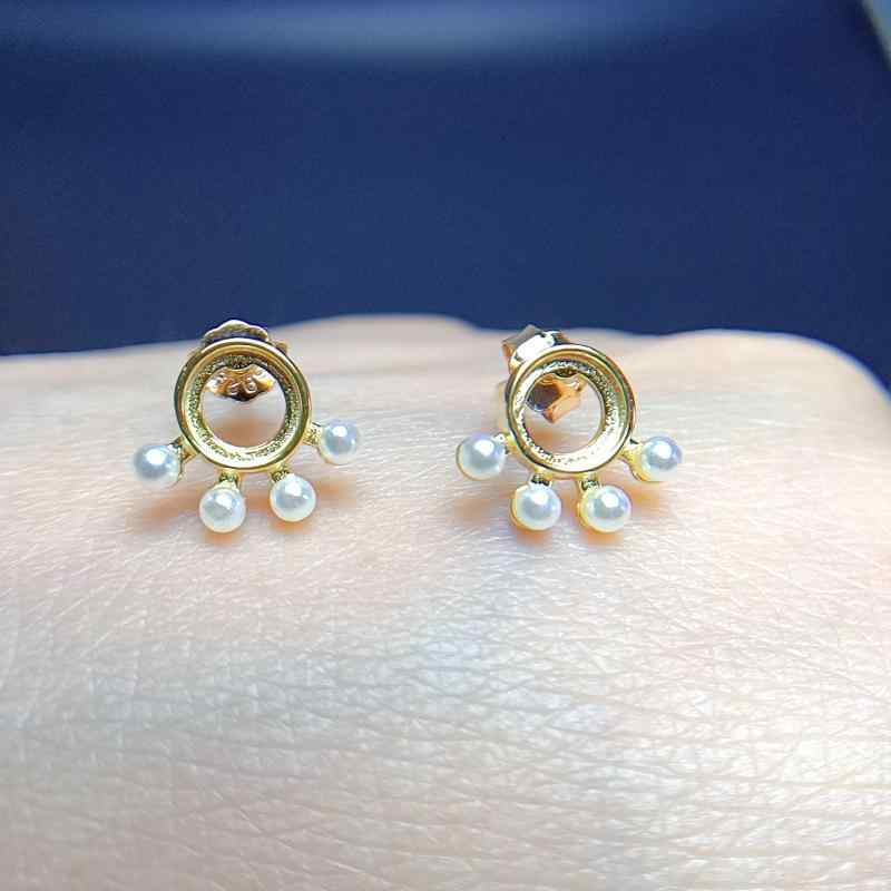 ・カテゴリ: イヤリング・ピアス・スタイル: フレッシュ＆スウィート・素材: 銀・素材純度: 925シルバー・カラー展開: シルバー、ゴールド、ローズシルバー