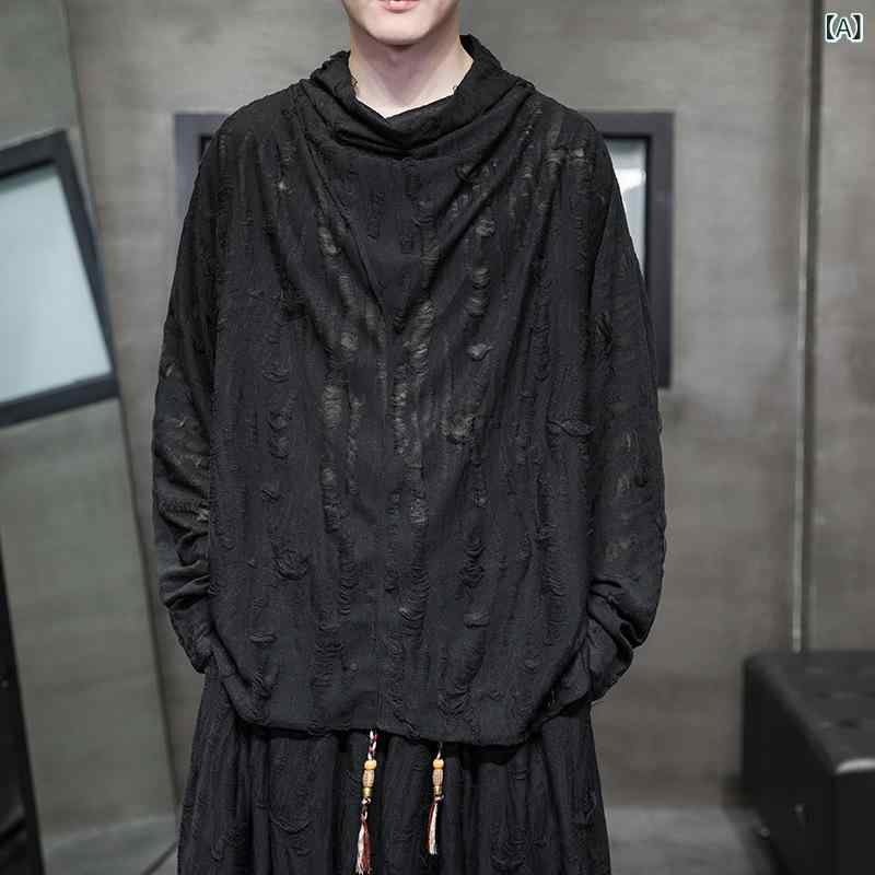 ・カテゴリ: チャイナ服・スタイル: 中国風・主な素材: ポリエステル・用途: 日常・対象: 青年・カラー展開: ブラック、グレー・サイズ展開: M、L、XL、2XL、3XL、4XL、5XL