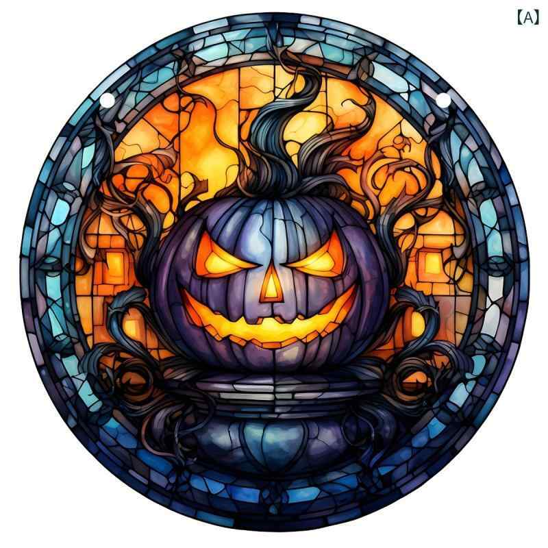 2個セット・カテゴリ: 車載用オーナメント・スタイル: フレンチレトロ・テイスト: アートレトロ・主な素材: アクリル・加工方法: 印刷・柄: ハロウィンパンプキン・サイズ: 15×15cm、約50g