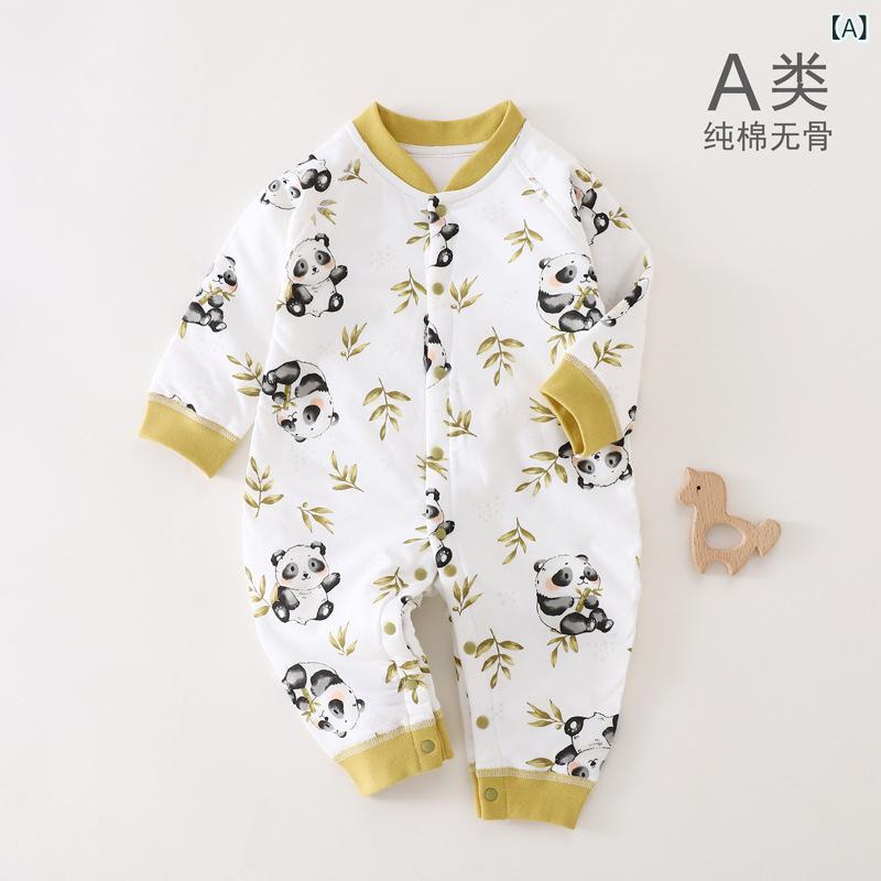 ・カテゴリ: ロンパース、カバーオール・デザイン: ロンパース・スタイル: 中国風・厚さ: 厚手・留め具: シングルボタン・袖丈: 長袖・性別: ユニセックス・対象年齢: 新生児(0～1歳、80cm以下)・安全等級: A類・適合身長: 59...