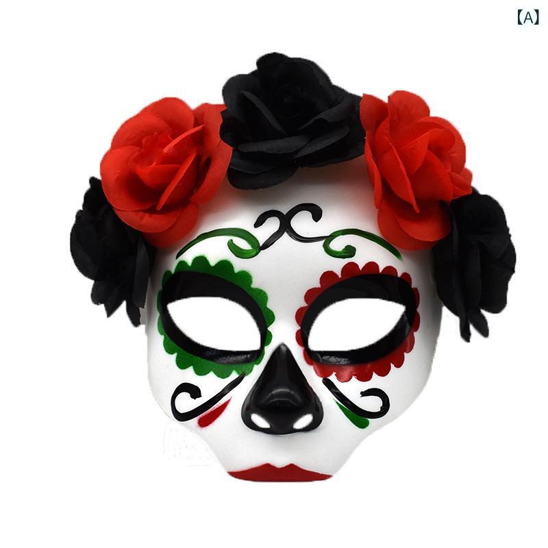 ・モチーフ: 骸骨マスク・素材: プラスチック・種類: スタイル1、スタイル2、スタイル3、スタイル4・テイスト: 国潮・アイテム種類: 仮面・機能: DIY