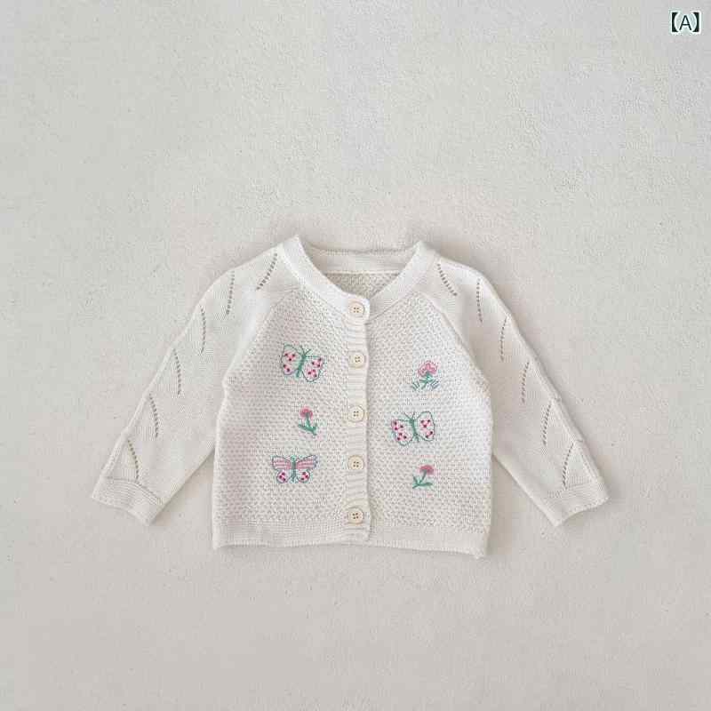 ・カテゴリ: キッズニット・性別: 女の子・対象年齢: 1〜3歳・スタイル: カジュアル・主な素材: 綿100%・ネックライン: ラウンドネック・袖丈: 長袖・開閉タイプ: シングルボタン・柄: アニマル、花柄・デザイン: カーディガン・カ...