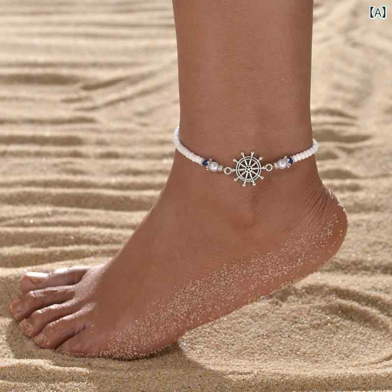 ・スタイル: ボヘミアン・主な素材: プラスチック、樹脂・カテゴリ: アンクレット・対象: ユニセックス・形状: 幾何学模様・適用場面: 結婚式、旅行記念、社員福利厚生・重量: 約8.9g