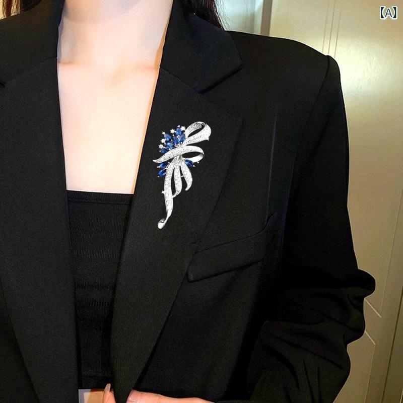 ・カテゴリ: ブローチ・素材: 銅・加工: 真金メッキ・カラー: ブルー・重さ: 約10g・対象: 女性・デザイン: 花モチーフ・形状: 花・スタイル: 上質感・シーン: ファッション通勤・機能: 記念、装飾、結婚、贈答用、ストッパー