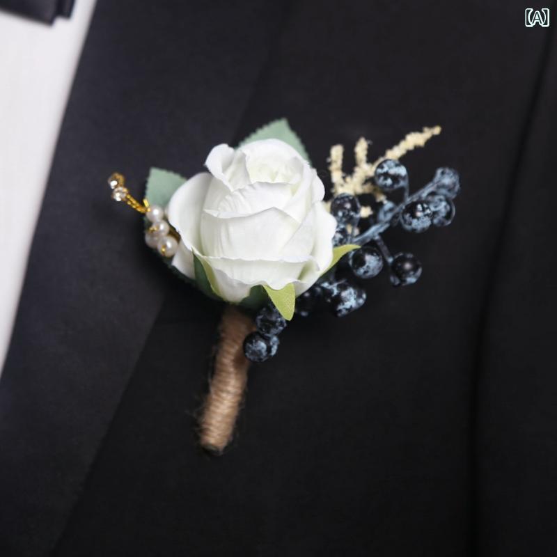 2個セット・主な素材: 絹花・製法: 手作り・用途: 結婚式・カラー: 画像色・スタイル: 欧風