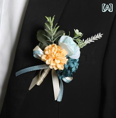 2個セット・カテゴリ: 個人向けギフト・素材: 絹花・工芸: 手工・用途: 婚慶・デザイン展開: A、B、C、D・サイズ: 約10-12cm・スタイル: 欧式