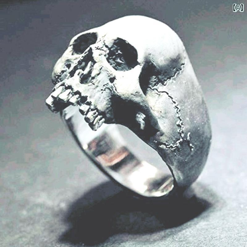 2個セット・カテゴリ: 指輪・素材: 合金・加工: メッキ加工・対象: メンズ・カラー展開: シルバー、アンティークシルバー・サイズ展開: 7号、8号、9号、10号、11号、12号、13号、14号・スタイル: シンプル