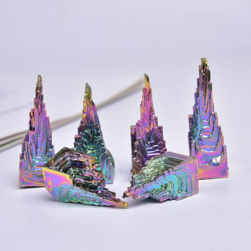 ・スタイル: モダンシンプル・形状: 幾何学模様・素材: ビスマス鉱石・サイズ展開: 10～20g、20～40g、40～60g、60～80g、80～100g、100～150g、150～180g