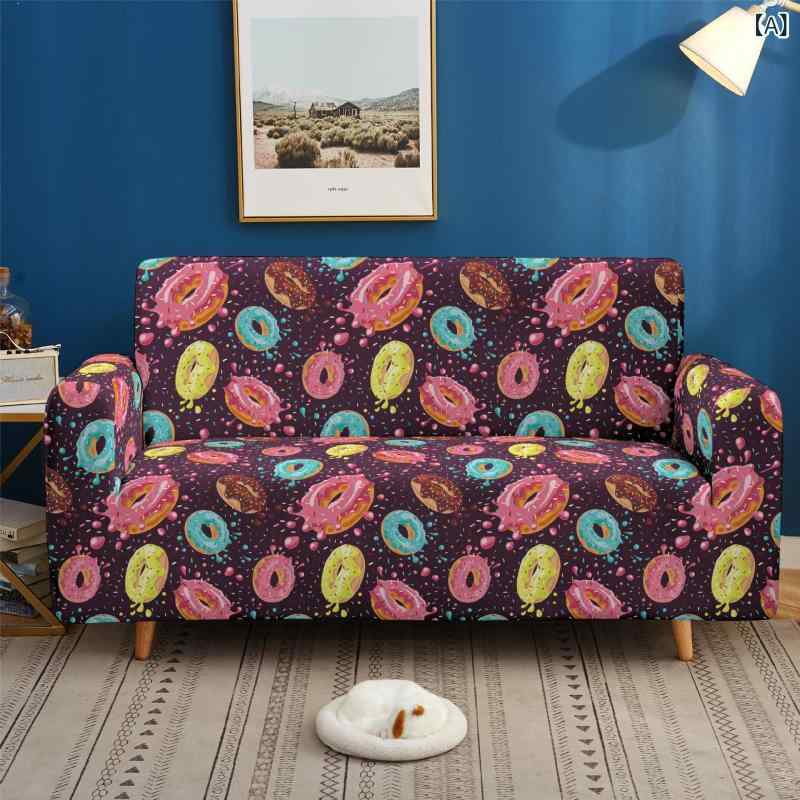 ・主な素材: 化繊・カテゴリ: ソファカバー・柄: 抽象画・適用ソファタイプ: 組み合わせソファ・サイズ展開: 1人掛け用 (90cm×140cm)、2人掛け用 (145cm×185cm)、3人掛け用 (190cm×230cm)・スタイル:...