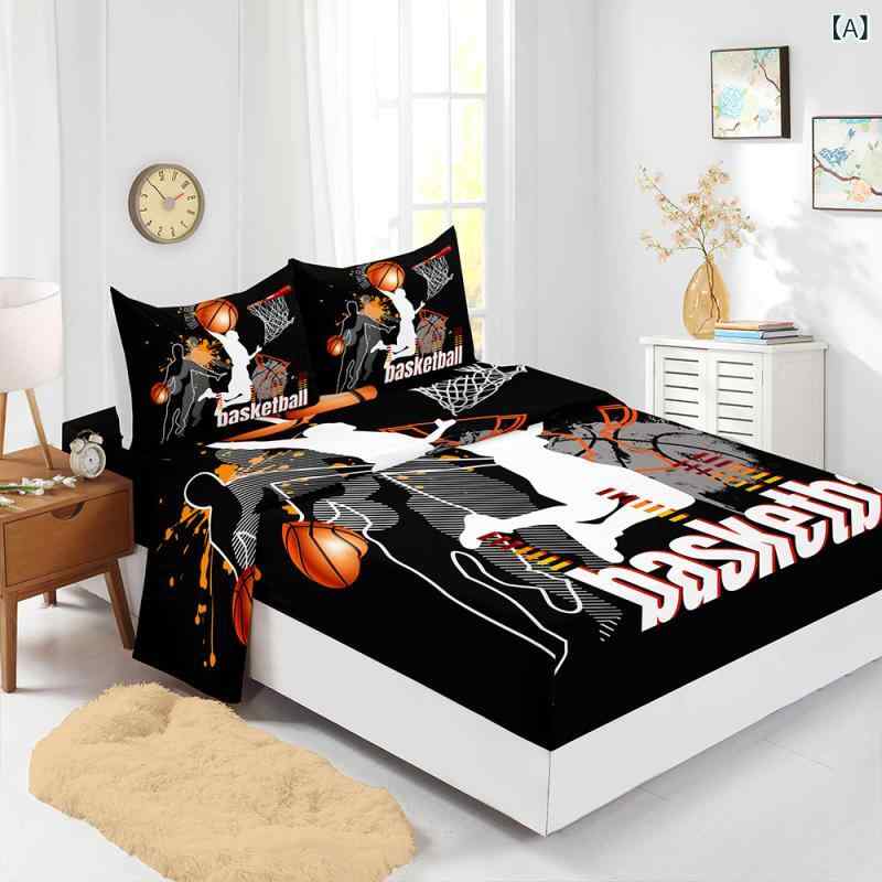 ・カテゴリ: 寝具3点セット・スタイル: モダン、シンプル・主な素材: 化学繊維・カラー: マルチカラー・印刷・染色加工: デジタルプリント・織り加工: ピーチスキン加工・対応マットレスサイズ: 90cm x 190cm x 40cm、10...