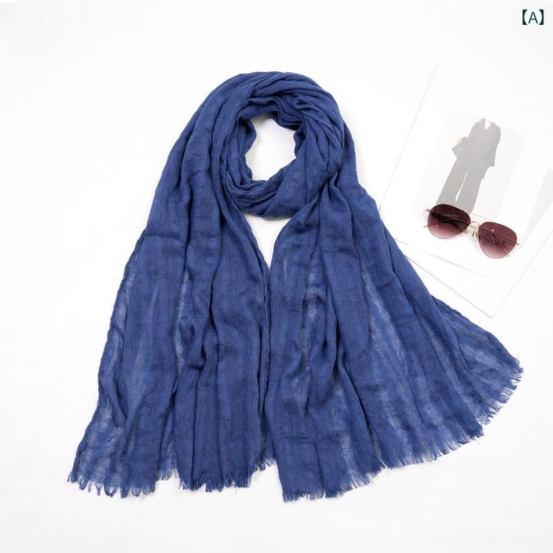 2個セット・編み方: 経編・機能: 遮光、防塵・スタイル: 百搭、カジュアル、シンプル、ファッション通勤・カラー展開: ブルー、ダークグリーン、ネイビー、オフホワイト・サイズ: 180cm×70cm・主な素材: 綿50%、レーヨン50%