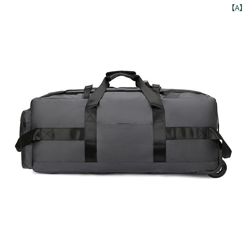 ・容量: 56-75L・主な素材: オックスフォード生地・機能: 耐摩耗性、乾湿分離・性別: ユニセックス・裏地素材: ポリエステル・柄: 無地・スタイル: ストリートカジュアル・デザイン: ステッチ・カラー展開: グレー、ブラック、グリー...