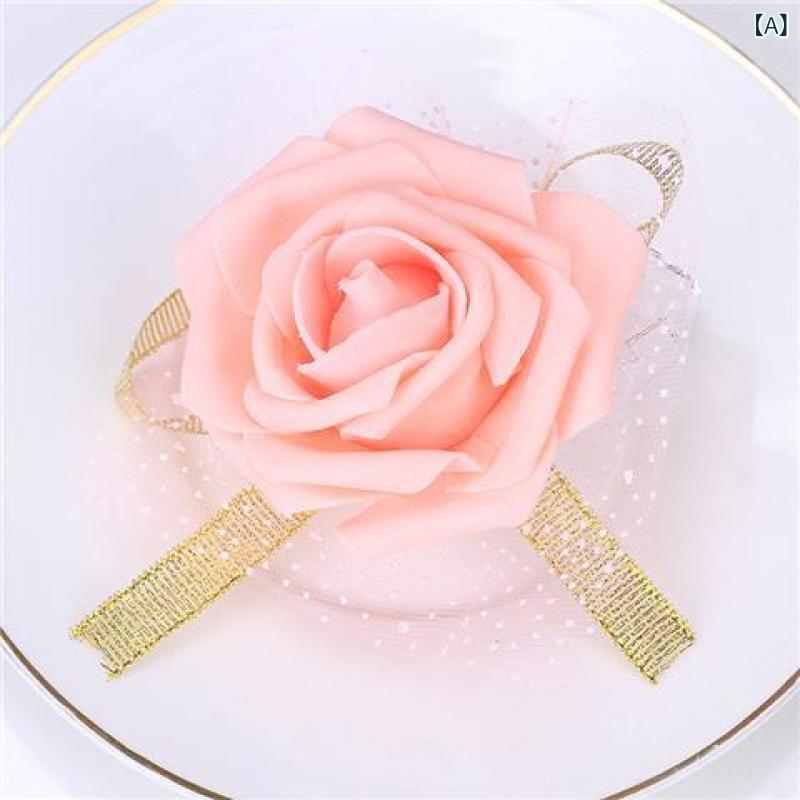 ・素材: 布地・使用場面: 結婚式・カラー展開: ペールピンク、ピンク、シャンパン、パープル、ライトピンク、レッド、ローズレッド・スタイル: 韓国風