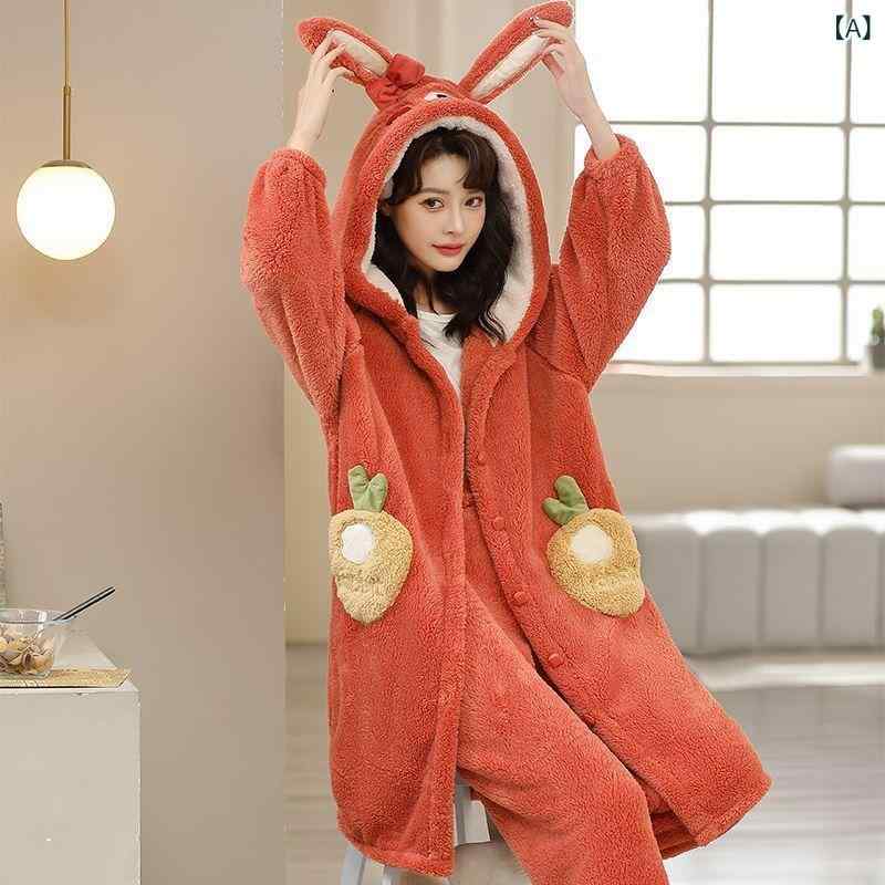 ・生地: フランネル・デザイン: 刺繍、ポケット・主な素材: ポリエステル95%以上・生地厚さ: 厚手 (251-300g/m²)・機能: リラックス、通気、睡眠、部屋着、快適、外着・対象: 若年女性・カラー展開: オレンジ、ダスティピンク...