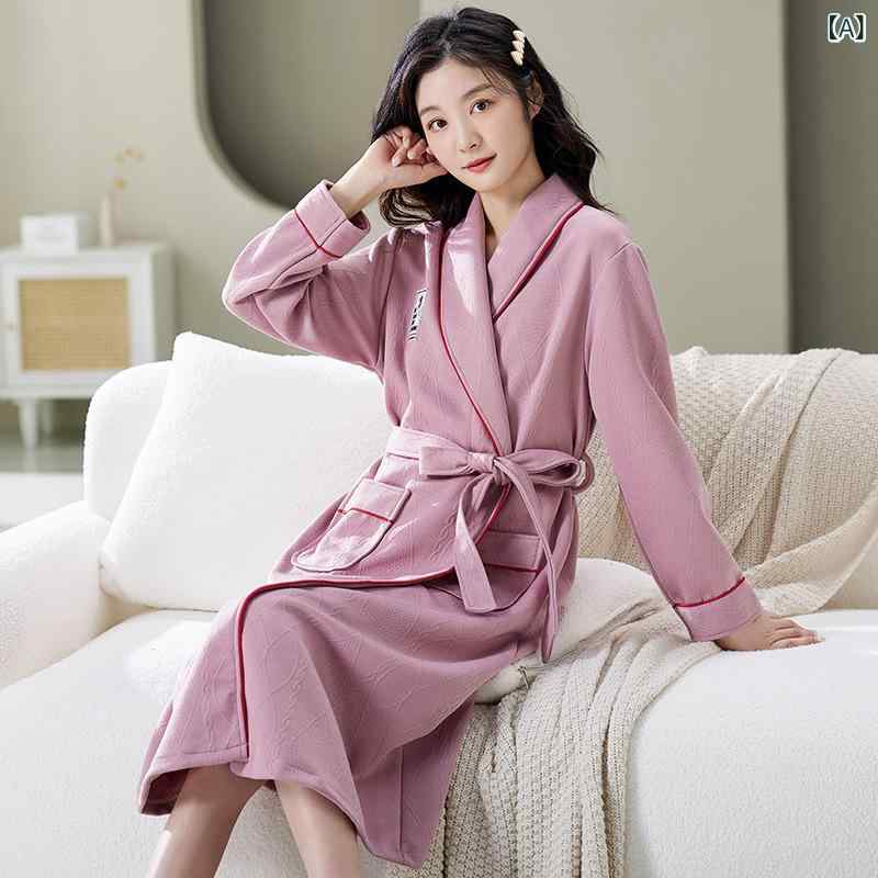 ・主な素材: 綿90〜95% ・生地の厚さ: 厚手 (251-300g/平米) ・機能: リラックス、睡眠、入浴、部屋着、快適、外出着 ・適合シーズン: 冬、春、秋 ・対象: 青年女性 ・サイズ展開: M, L, XL, 2XL, 3XL ...