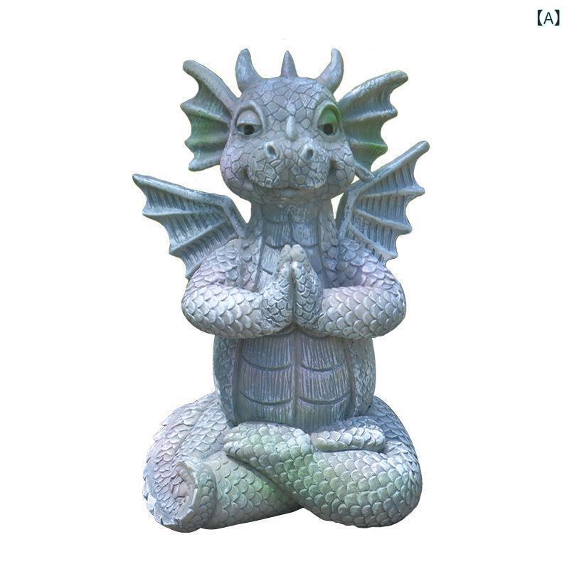 ・素材: 樹脂・カテゴリ: カートゥーン・カラー展開: 両手合わせタイプ、両手広げタイプ、座禅タイプ、読書ドラゴン、窓開けドラゴン、片開き小ドラゴン、ボール抱きタイプ・スタイル: モダンミニマリスト・素材種類: プラスチック、樹脂