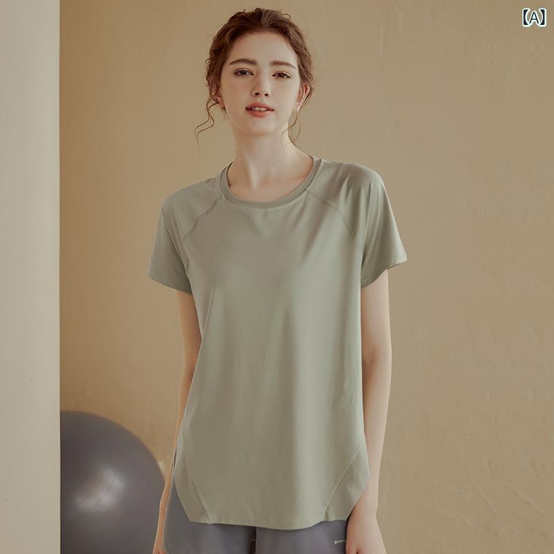 ・カテゴリ: Tシャツ・機能: 速乾・性別: 女性・柄: 無地・主な素材: ポリエステル88%、スパンデックス12%・カラー展開: 緑、紫、黒、白、サイグレー、ダークピンク・サイズ展開: S、M、L、XL、2XL、XXXL