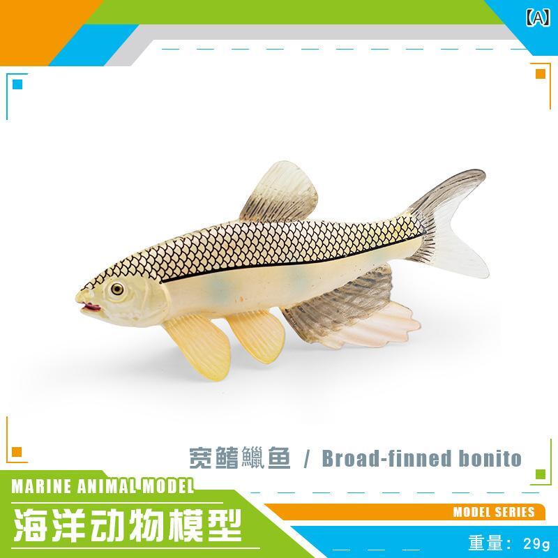 ・主な素材: PVC・モデルの種類: 動植物・種類展開: カワバタモロコ、トビウオ、クマドリモンガラ、ハコフグ、トビウオ（青）、トビウオ（橙）、バイパーフィッシュ、キハダマグロ、サンマ・対象年齢: 4～6歳