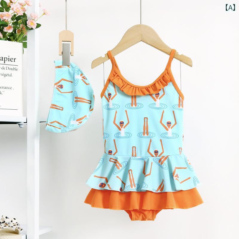 ・カテゴリ: 水着・対象: 1〜6歳（女児）・スタイル: 三角パンツ・主な素材: ポリエステル86%、スパンデックス14%・生地特性: 無地、高弾性、さわやか・重量: 約200g・着用シーン: スイミング、水遊び・カラー展開: ライトブルー...