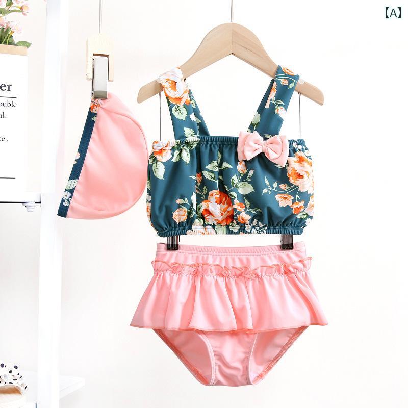 ・カテゴリ: 水着・スタイル: 三角パンツ・対象年齢: 1〜7歳・性別: 女性・柄: 小花柄・素材: ナイロン・重量: 約200g・着用シーン: スイミング、水遊び・カラー展開: グリーンボタン・サイズ展開: 8229.6cm、9144cm...
