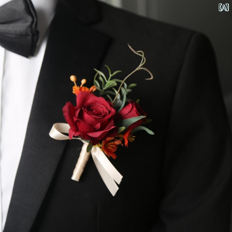 ・主な素材: 花・スタイル: 欧風・使用場面: 結婚式・カラー展開: 赤、米色、浅粉、紫粉色、橘色・サイズ: 12×9・製法: ・適用祝日: クリスマス、バレンタイン、春節、父の日、母の日、教師の日、元旦、七夕、ハロウィン、復活節、こどもの日