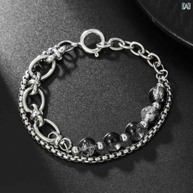 ・素材: ステンレス・加工方法: ・スタイル: ユニセックス・流行要素: チェーン・スタイル分類: シンプル、ファッション通勤・商品カテゴリ: 手飾り