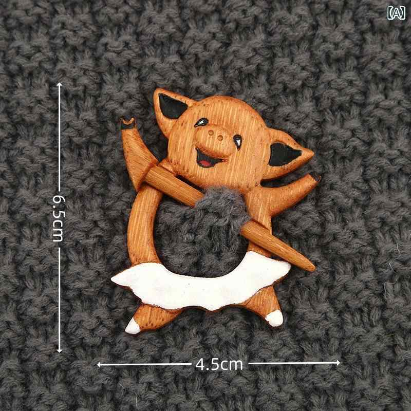 ・カテゴリ: ブローチ・スタイル: シンプル・柄: 動物・加工: 彫刻・機能: 記念、装飾、贈り物・対象: 男女共通