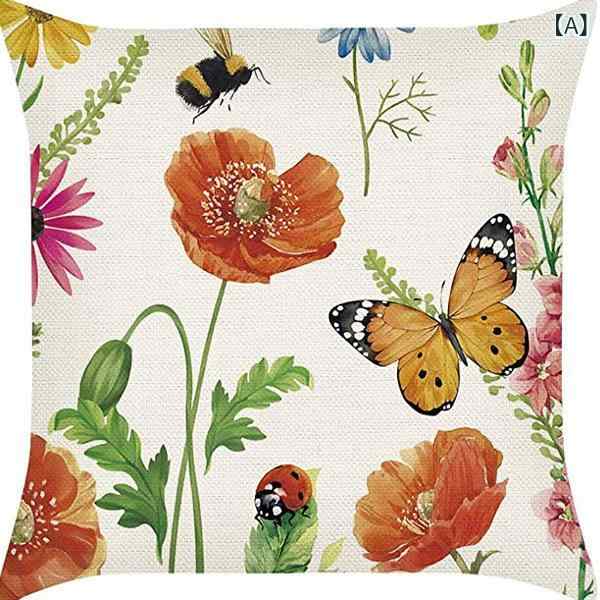 ・カテゴリ: クッションカバー/抱き枕カバー・素材: 麻・サイズ: 45×45cm（枕芯なし）・スタイル: アメリカン・適用スペース: リビング、ベッドルーム、書斎、屋外