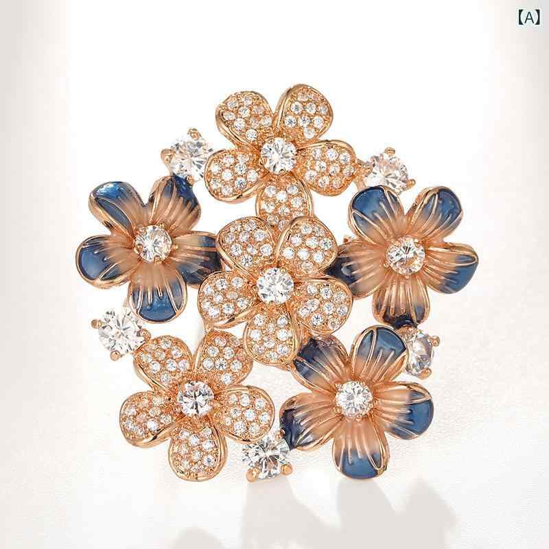 ・カテゴリ: 胸針・スタイル: 優雅・主な素材: 銅・: 梅花・カラー展開: ローズゴールド・対象: 男女兼用