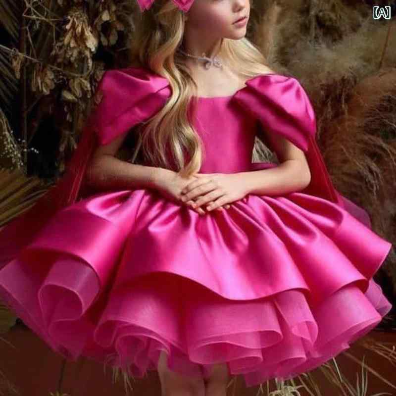 ・カテゴリ: 子供礼服・対象性別: 女の子・要素: プリンセス・基準: Bクラス・カラー展開: ローズレッド、白・対象年齢: 3〜8歳・サイズ展開: 110cm、120cm、130cm、140cm、150cm、160cm