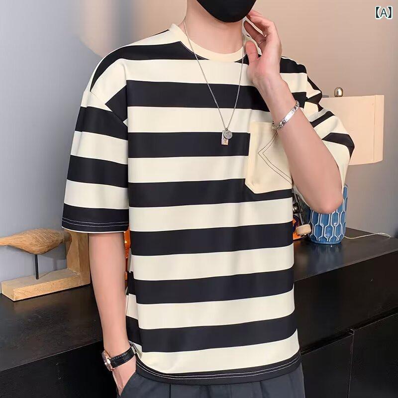 ・カテゴリ: Tシャツ・スタイル: 中国風・柄: ストライプ・フィット: ルーズ・スタイル: プルオーバー・ネックライン: クルーネック・袖丈: 半袖・厚み: 薄手・主な素材: ポリエステル・ポリエステル含有率: 81%-90%・カラー展開...