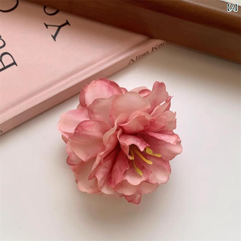 ・カテゴリ: ヘアアクセサリー・タイプ: シャーククリップ・素材: プラスチック/レジン・加工: ・: 花モチーフ・スタイル: 韓国・スタイル分類: 爽やかスイート・カラー展開: グラデーションレッド、グラデーション紫、ホワイト、ワインレッ...