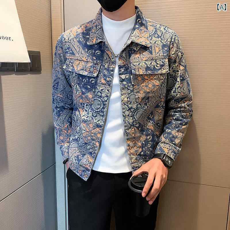・カテゴリ: ジャケット・スタイル: 韓国・ネックライン: スタンドカラー・シルエット: スリム・フロント: シングルブレスト・厚み: 普通・柄: フラワープリント・主素材: 綿65.2%・裏地: ポリエステル50%・用途: レジャー・裾:...