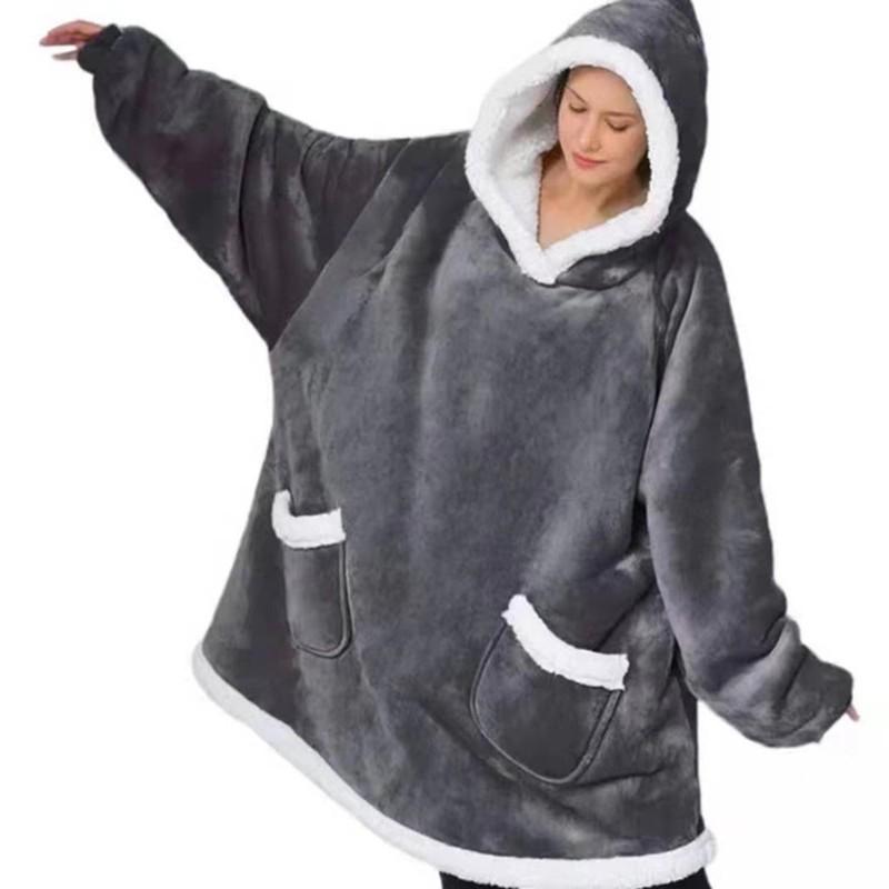 ・カテゴリ: ルームウェア・スタイル: 簡易カジュアル・主な素材: 綿・機能: 保温・カラー展開: ピンク、レッド、ブルー、グレー、ブラック、ライトグレー・サイズ: 胸囲80cm × 着丈90cm × フード長118cm × 袖丈55cm・...