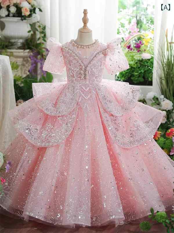 ・カテゴリ: 子供礼服・対象性別: 女の子・スタイル: プリンセス・要素: セット、レース・主な素材: ポリエステル50%混紡・裏地素材: ポリエステル50%・タイプ: イブニングドレス・カラー: ピンク・サイズ展開: 100cm、110c...