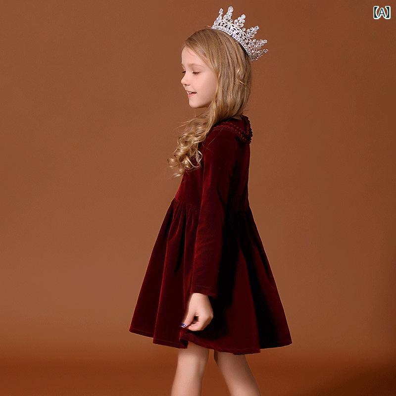 ・カテゴリ: 子供用ドレス・スタイル: プリンセス・対象: 女の子・対象年齢: 8歳以上・身長: 80cm,90cm,100cm,110cm,120cm,130cm,140cm,150cm,160cm・カラー展開: ワインレッド、ブラック・...