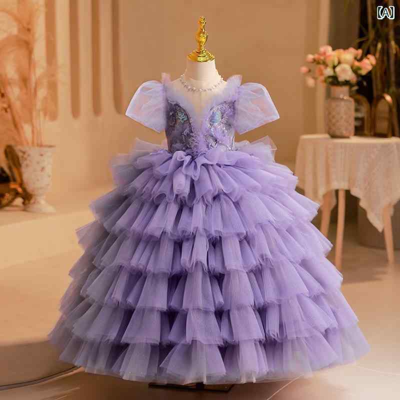 ・カテゴリ: 子供礼服・対象: 女の子・対象年齢: 8歳以上・スタイル: プリンセス・主な素材: ポリエステル80%・裏地素材: ビニロン5%・基準: Bクラス・カラー: 紫・サイズ展開: 100cm,110cm,120cm,130cm,1...
