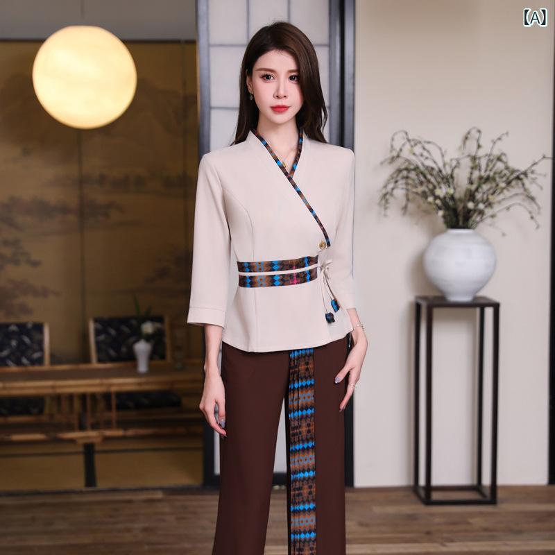 ・カテゴリ: セットアップ・対象: 女性・機能: 吸湿排汗・パンツ丈: ロング・主な素材: ポリエステル・カラー展開: ライトブラウン・サイズ展開: S,M,L,XL,XXL,3XL,4XL・スタイル: エレガント・袖型: ストレート・袖丈...