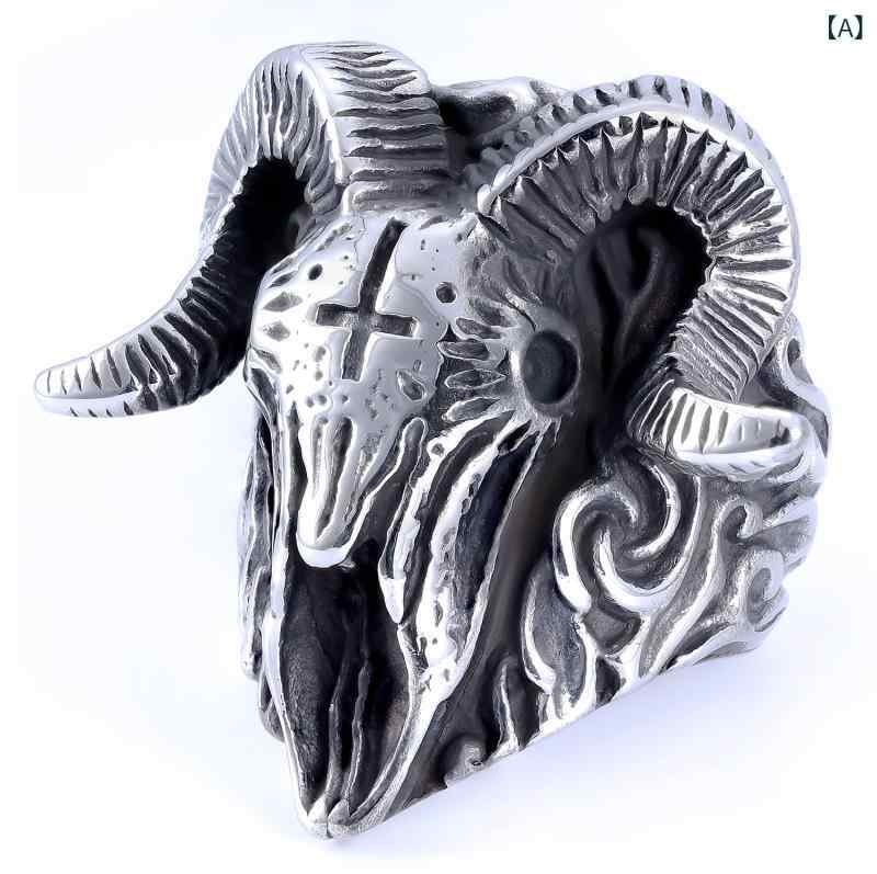 ・カテゴリ: リング・素材: ステンレス・: 動物/干支・仕上げ: ポリッシュ・スタイル: メンズ・カラー展開: スチールカラー、ブラック・サイズ展開: 7号、8号、9号、10号、11号、12号、13号、14号、15号、16号、17号・流行...