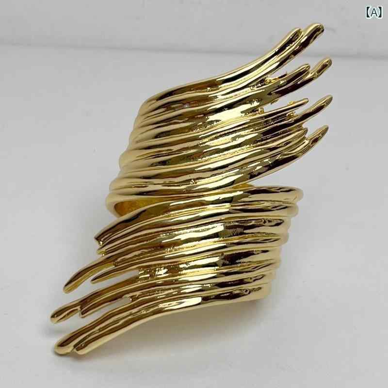 ・カテゴリ: 手飾り・スタイル: 欧米、ファッション通勤・素材: 金属・加工: メッキ・カラー展開: 金色、銀色・重量: 約129g