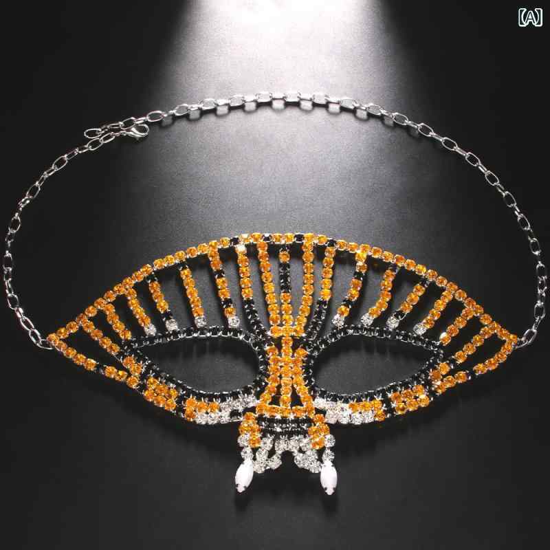 ・カテゴリ: マスク・: フクロウ・素材: ラインストーン・加工: メッキ・カラー展開: シルバー、金・サイズ展開: フリーサイズ