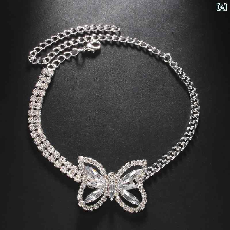 ・カテゴリ: アンクレット・スタイル: シンプル・性別: 女性・: 昆虫・素材: 水晶・装飾素材: 合金と人工宝石/半宝石・カラー展開: シルバー、ゴールド