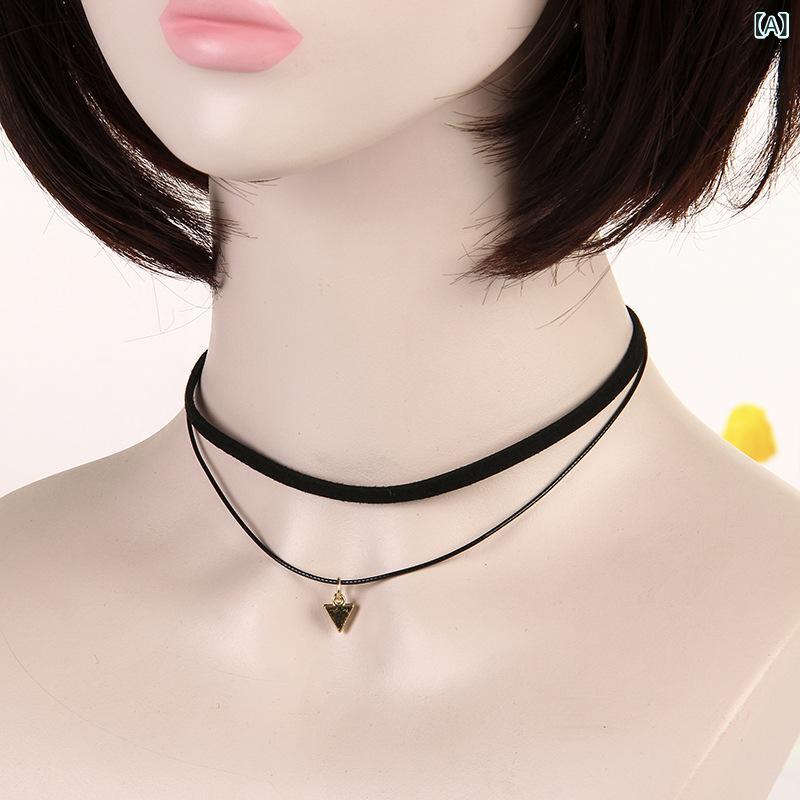 ・カテゴリ: ネックレス・対象: 女性・主な素材: レース、韓国ベルベット、合金・チェーン長: 21cm-50cm